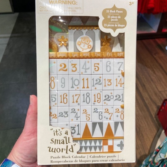 Disney | Wall Decor | Disney Its A Small World Block Calendar | Poshmark
